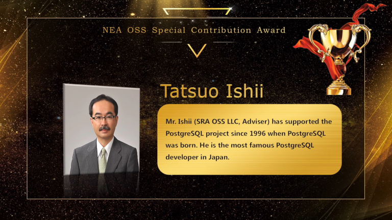 » SRA OSS 顧問 石井 達夫 が「第20回北東アジアOSS推進フォーラム」において「2022年 北東アジア OSS特別貢献者賞」を受賞 - 株式会社SRA OSS